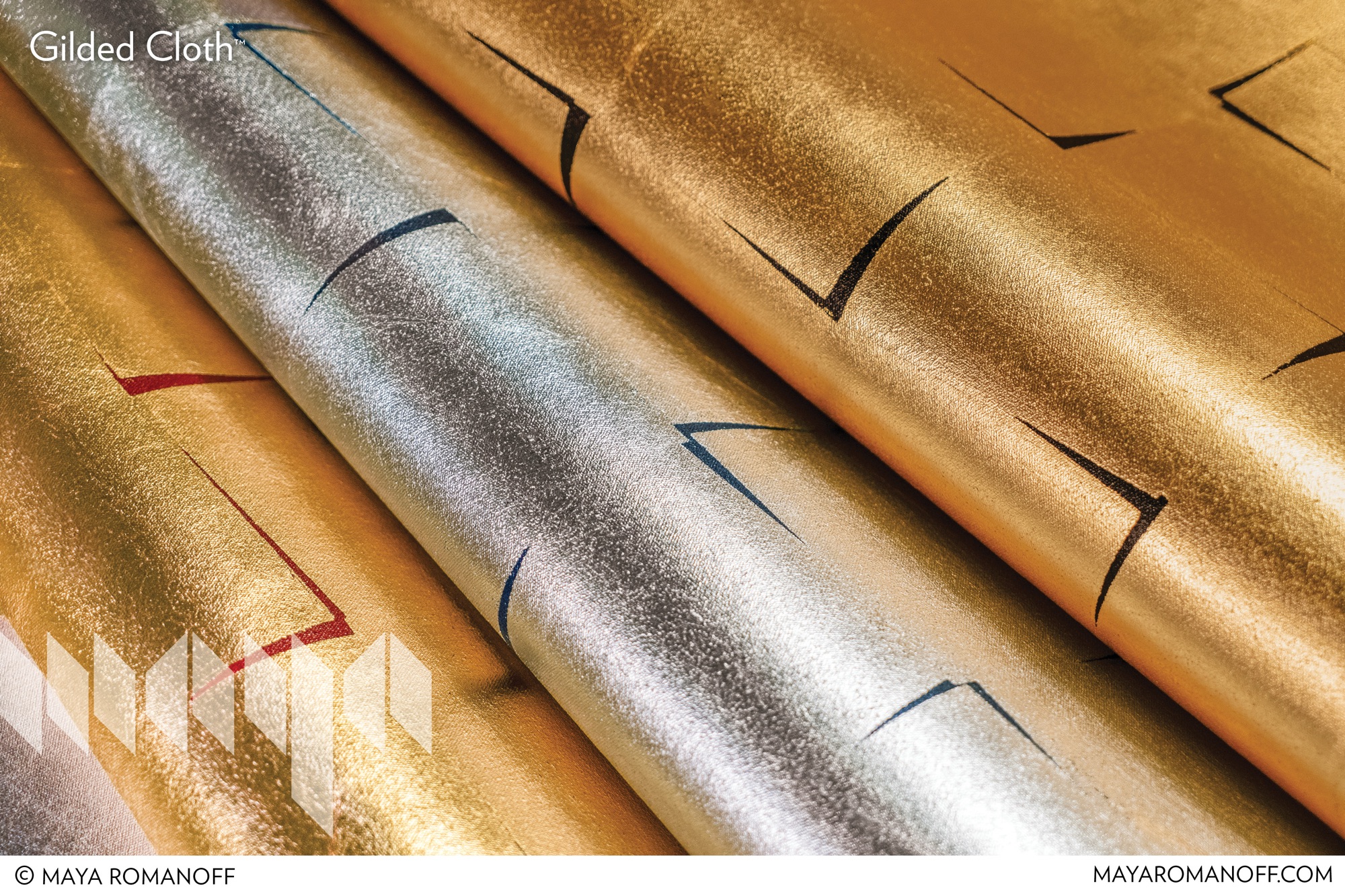 Maya Romanoff Launches A New Wall Covering Collection, Gilded Cloth ...